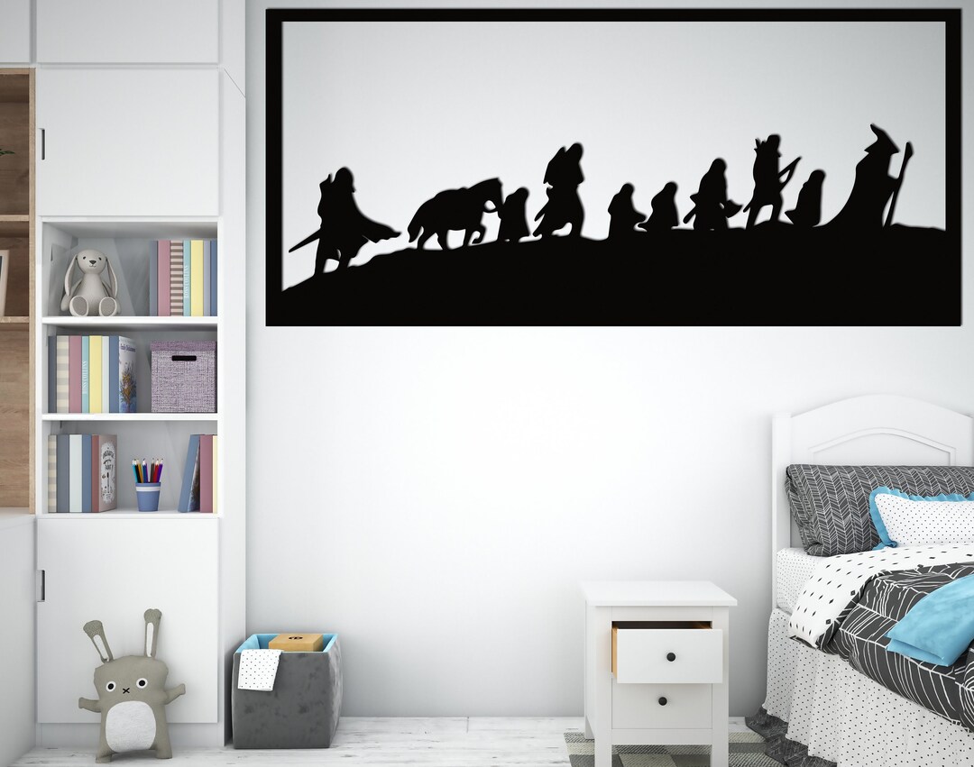 Lord of the Rings Fellowship Wall Art | Kids Room Decor | Boys Room ...