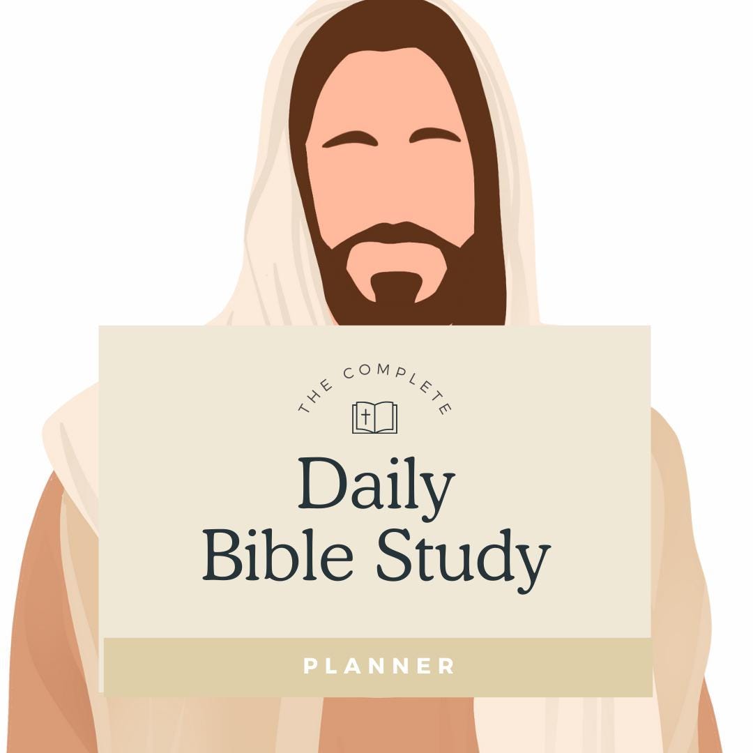 Daily Bible Study Planner | Prayer Journal and Scripture Reflection ...