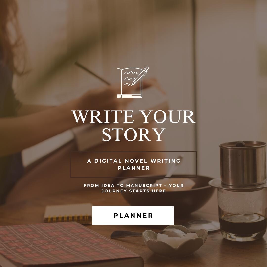 Digital Novel Writing Planner | Story Outline & Book Writing Organizer ...