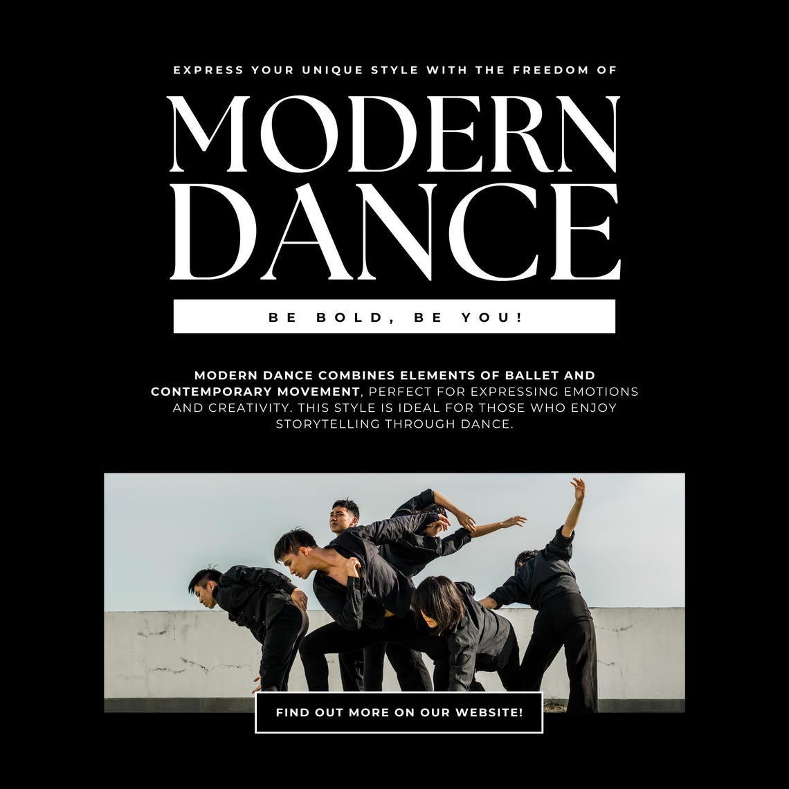 Dance Studio Social Media Template Pack - 30+ Customizable Canva ...