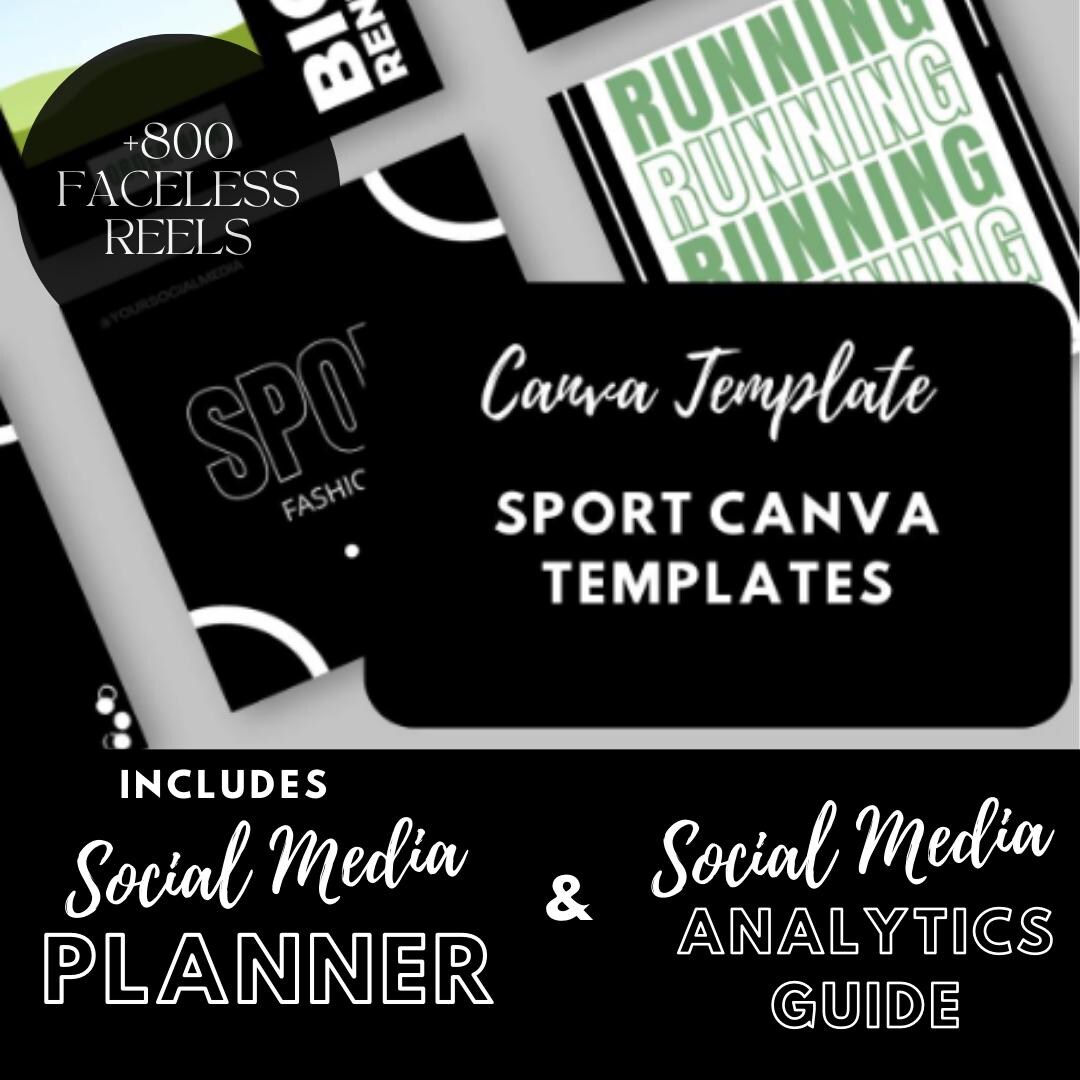 Sports Canva Templates | Gym, Workout and Sportswear Branding | Social ...
