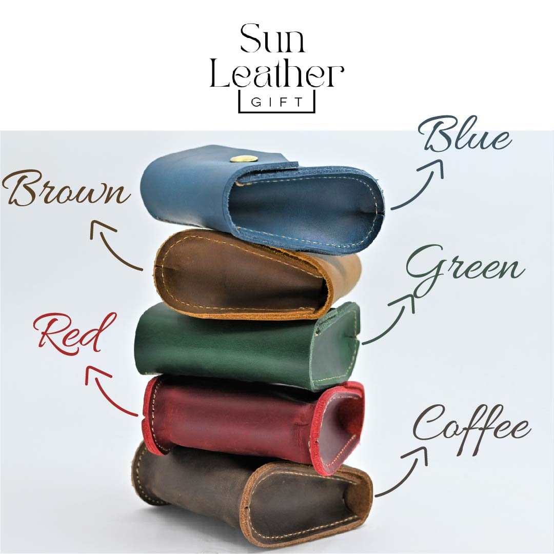 Custom Leather Small Pouch, Personalized Coin Leather Purse, Engraved ...