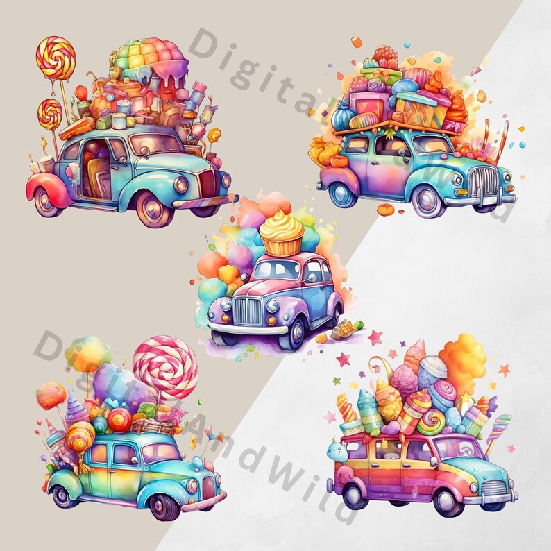 Candyland Clipart Pack Candy House Clipart Digital Planner Commercial ...