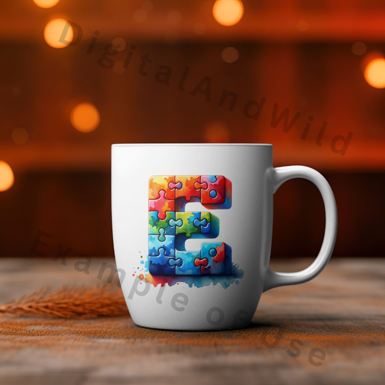 Puzzle Letter 'E' Clipart Digital Download Autism Puzzle Pieces Png ...
