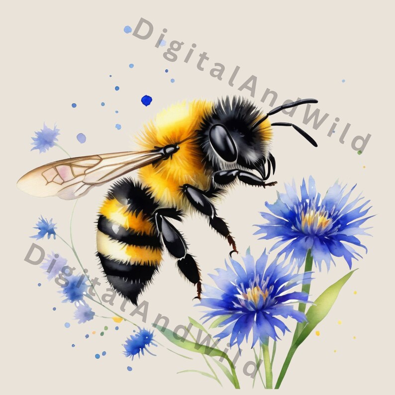 Bumblebees Clipart Bundle | Cute Bees Clipart Bundle | Cute Bees Png ...