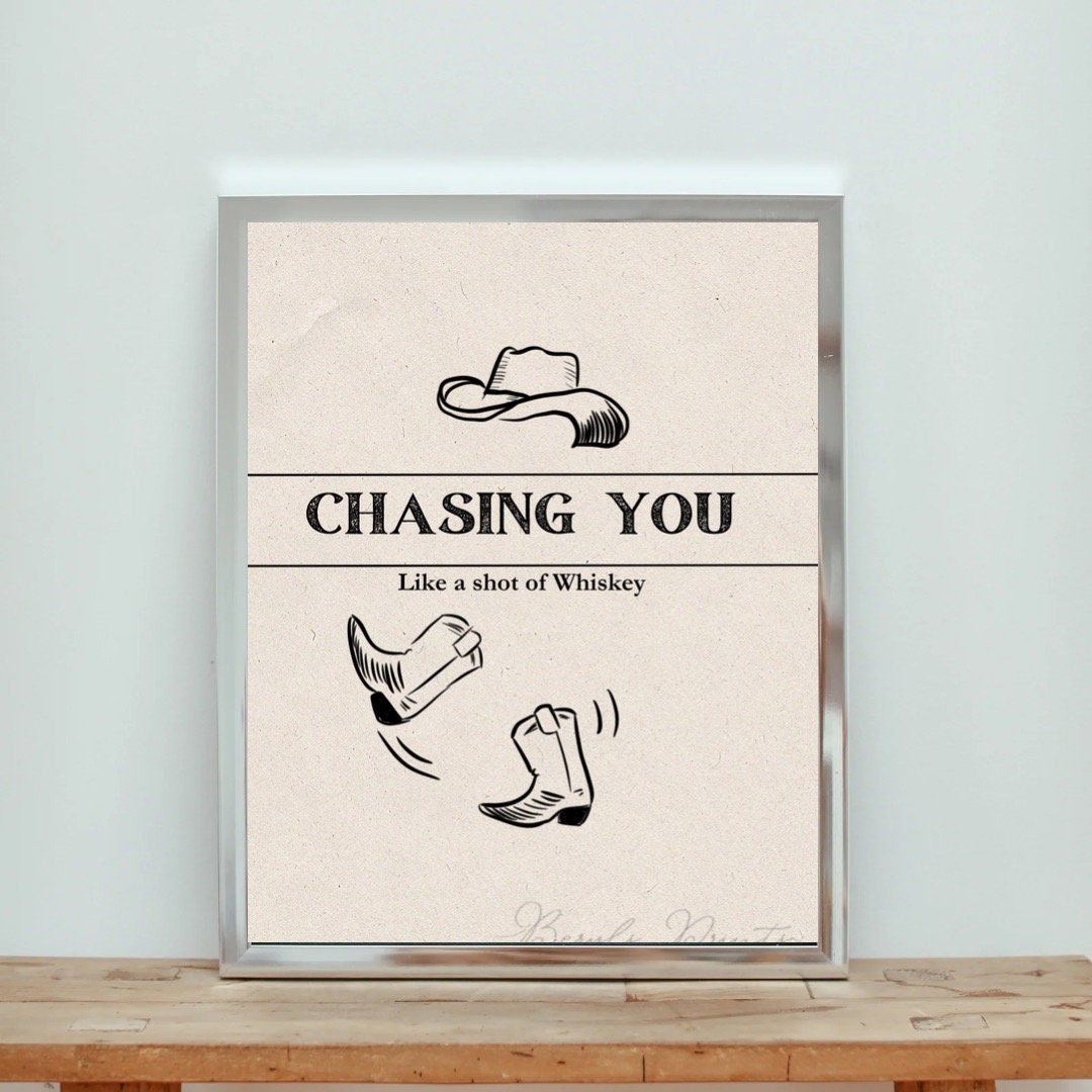 Morgan Wallen Printable Poster, Chasing You Lyrics. Country Music ...