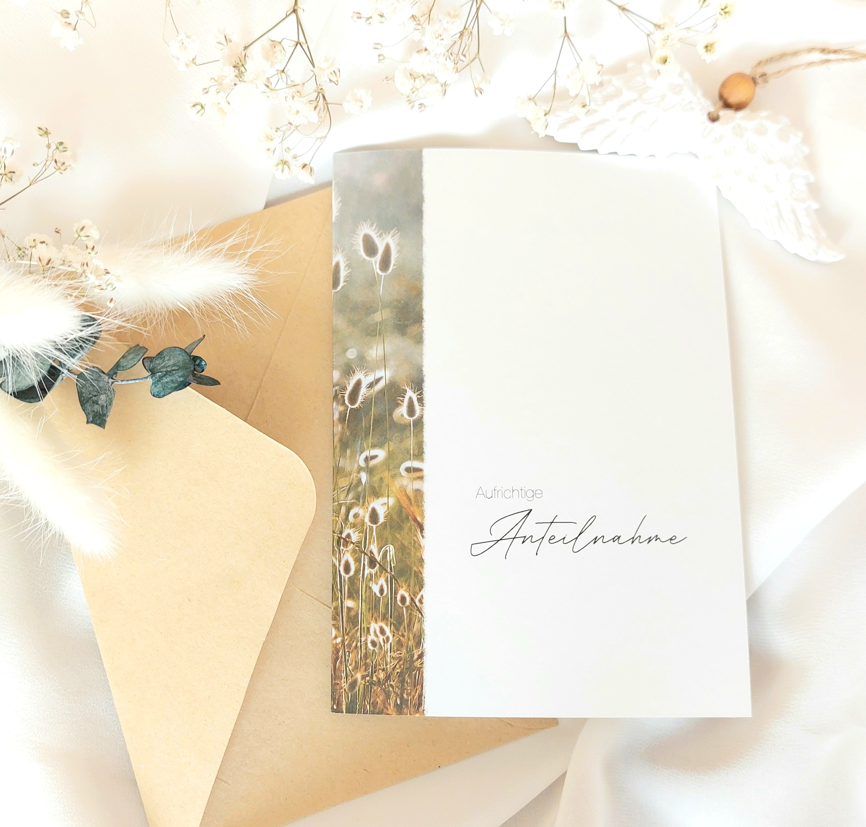 Mourning Card, Expression of Condolence, Letter of Consolation ...