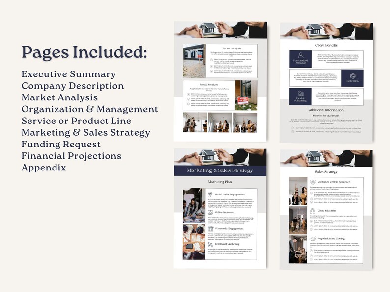 Realtor Business Plan, INSTANT DOWNLOAD, Real Estate Agent Canva ...