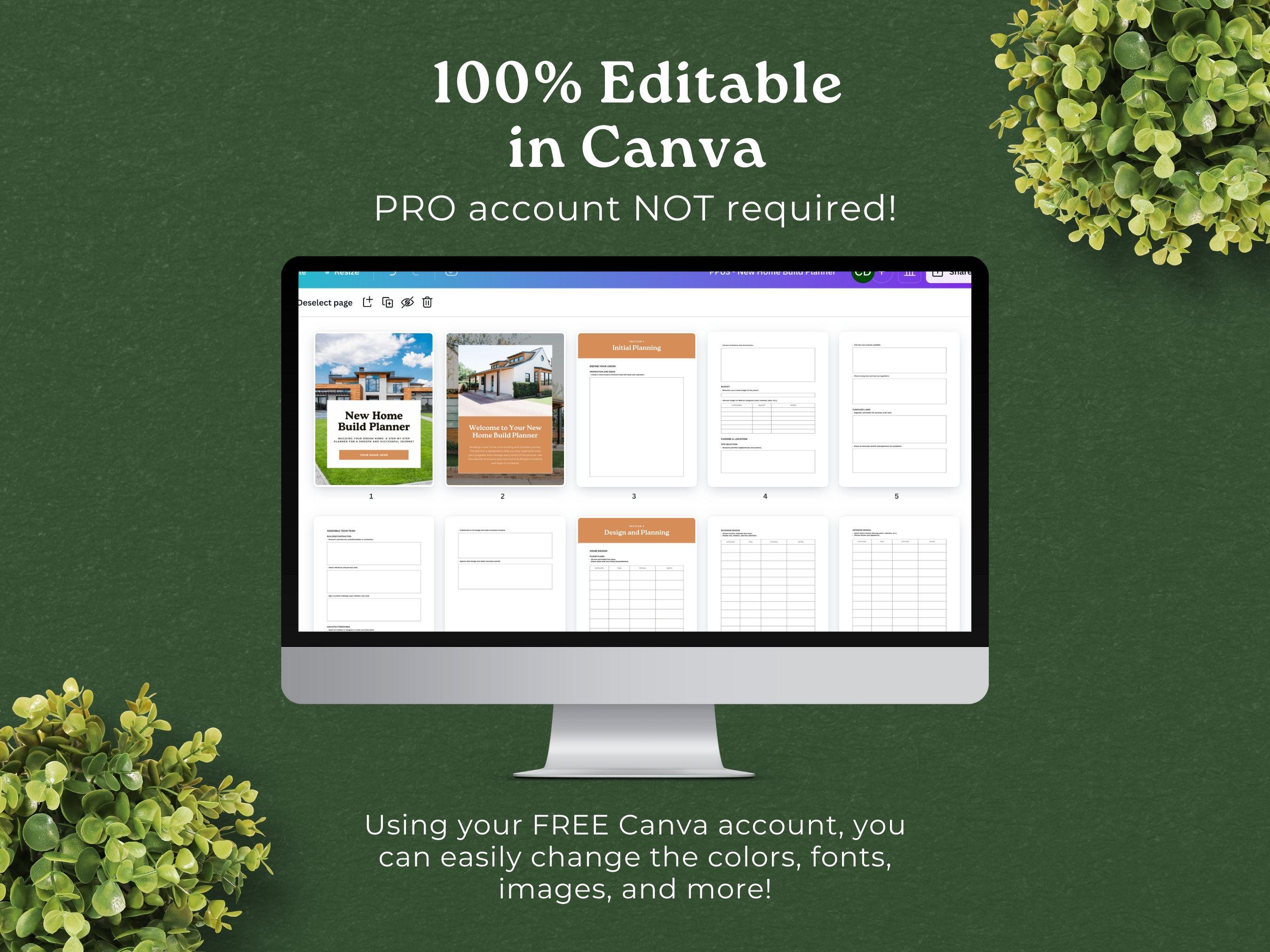 New Home Build Planner, INSTANT DOWNLOAD, Home Building Planner, New Home Builder Guide, Home ...