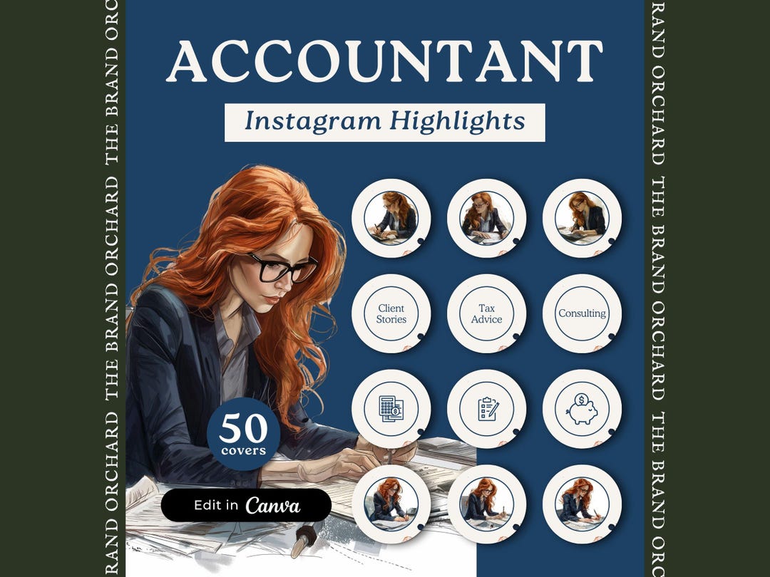 Highlight Template for Accounting, INSTANT DOWNLOAD, Accountant ...