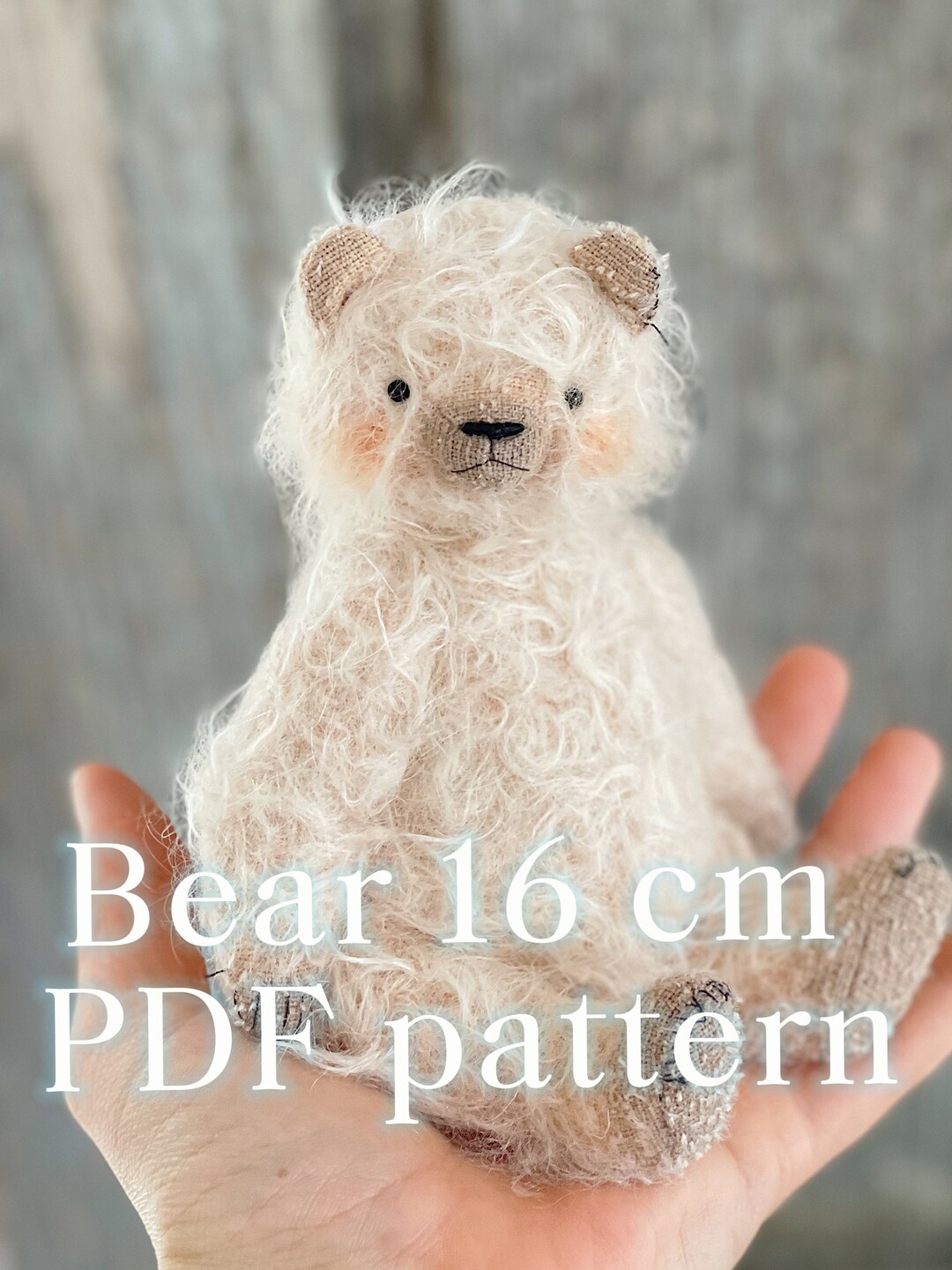 Teddy Bear Sewing Pattern: 16cm Plush Toy (PDF Pattern) - Etsy