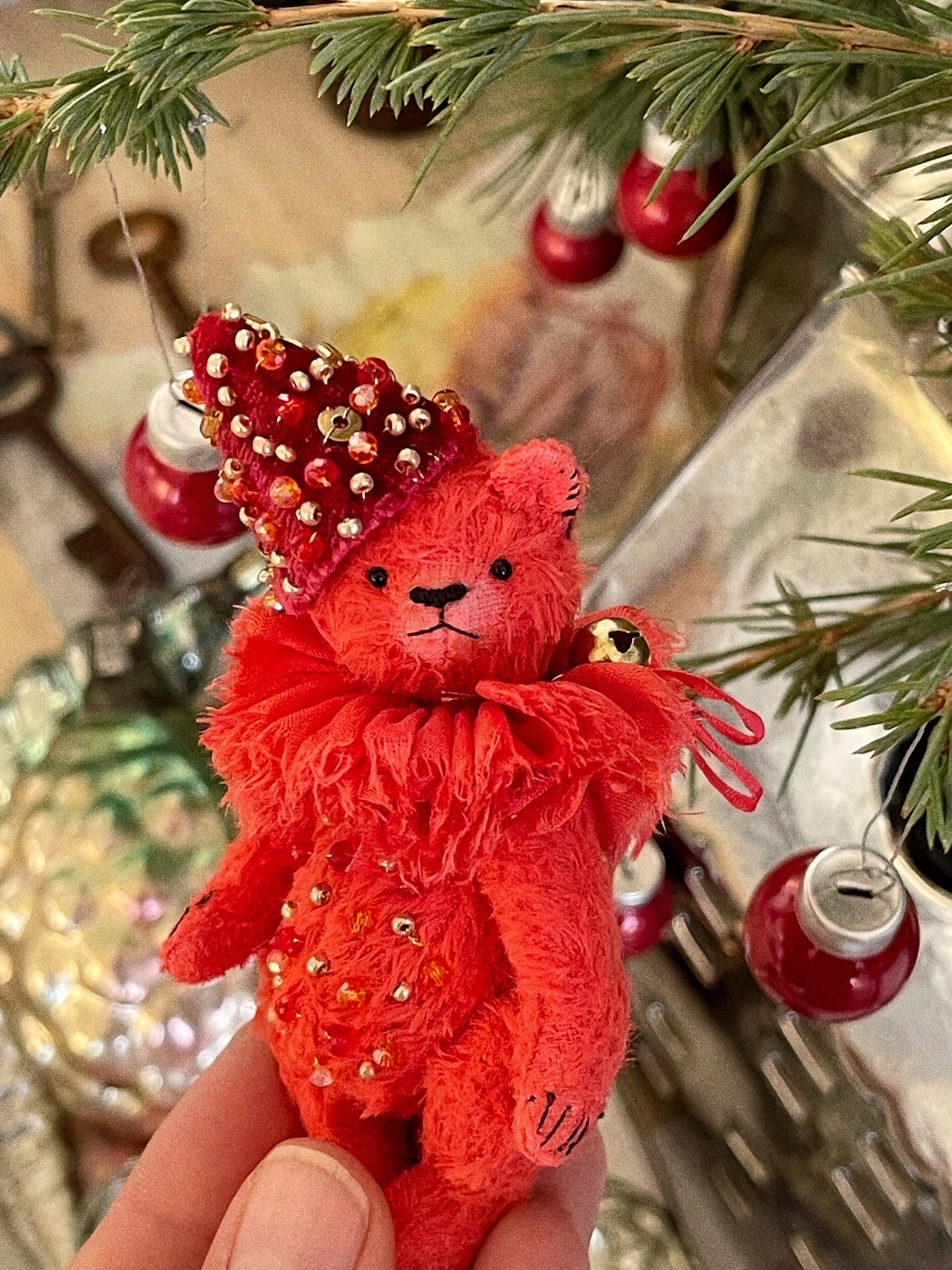 Mini Artist Teddy Bear, Handmade Bear Plush Toys, Fluffy Plushies ...