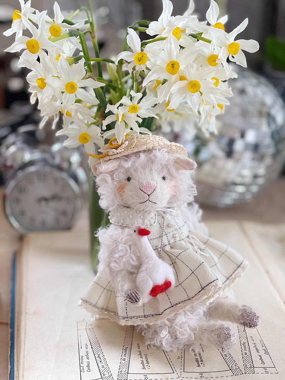 Stuffed Ooak Animal and Plushies Teddy Sheep , Teddy Bear Sheep ...