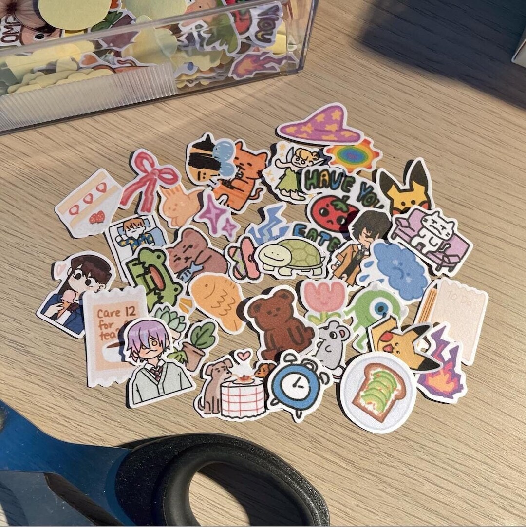 Mini Mystery Sticker Flake Grab Bag | Paper Random Kawaii Cute Stickers ...