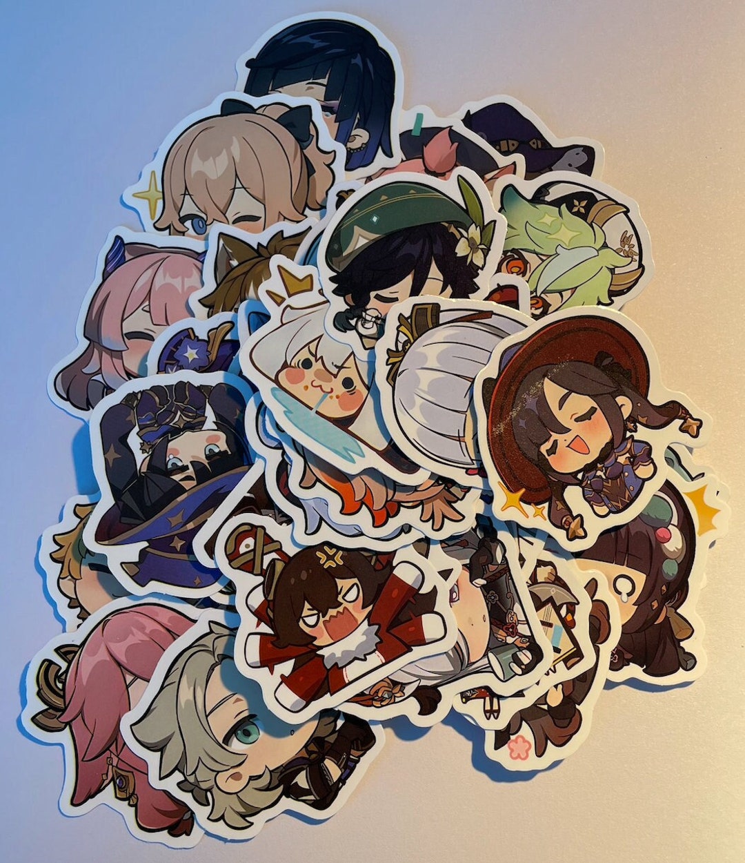 Genshin Impact Stickers Cute Genshin Impact Stickers Anime Game Gacha ...