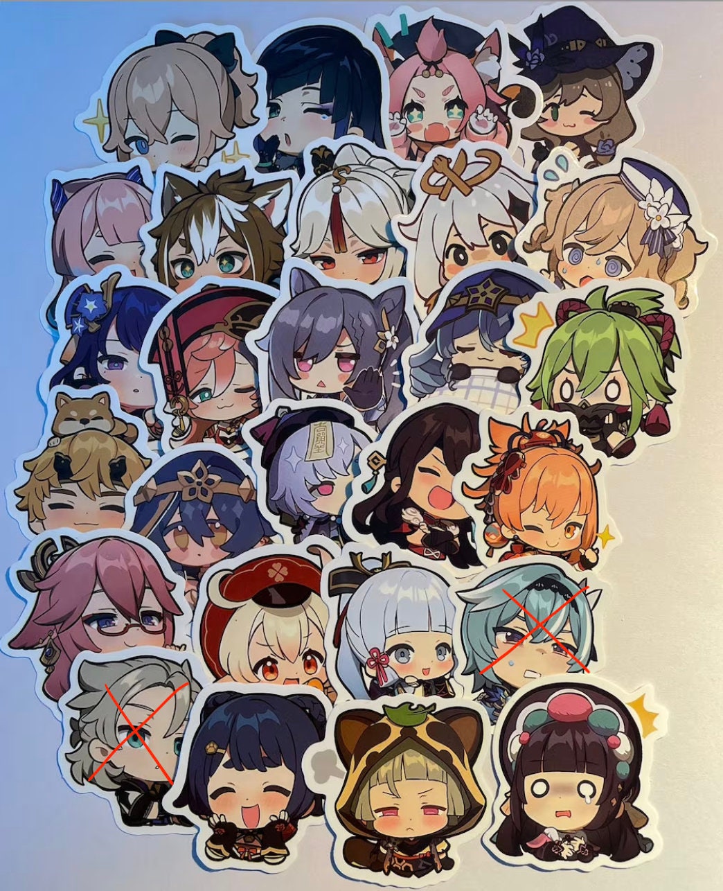Genshin Impact Stickers Cute Genshin Impact Stickers Anime Game Gacha ...