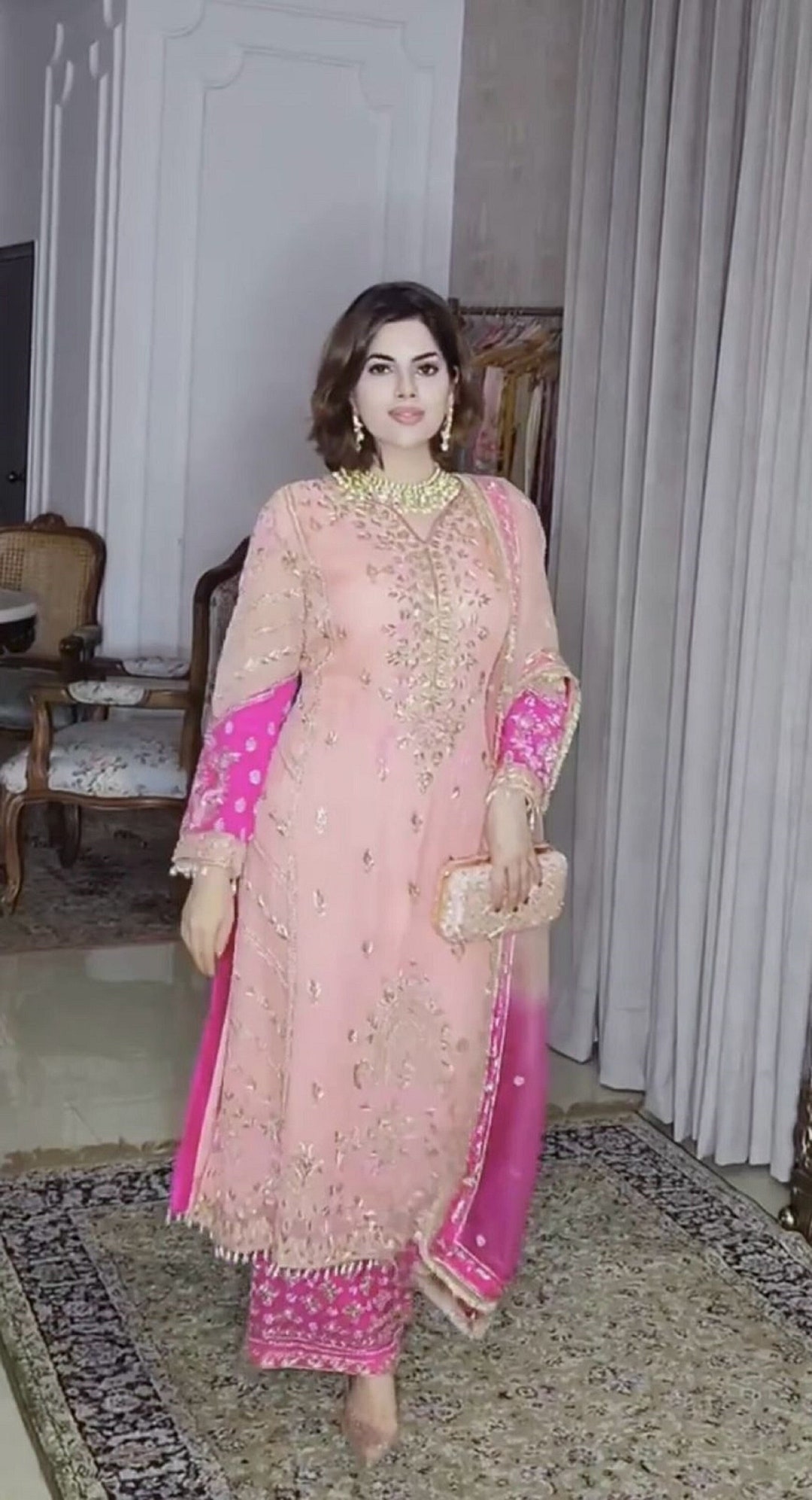 Festive Special Sequence Sharara Suit for Women, Sarara Set With Heavy ...