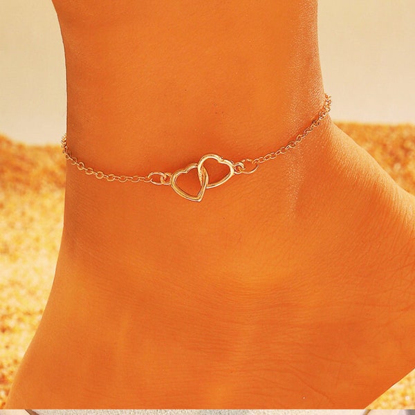 Heart Anklet - Etsy