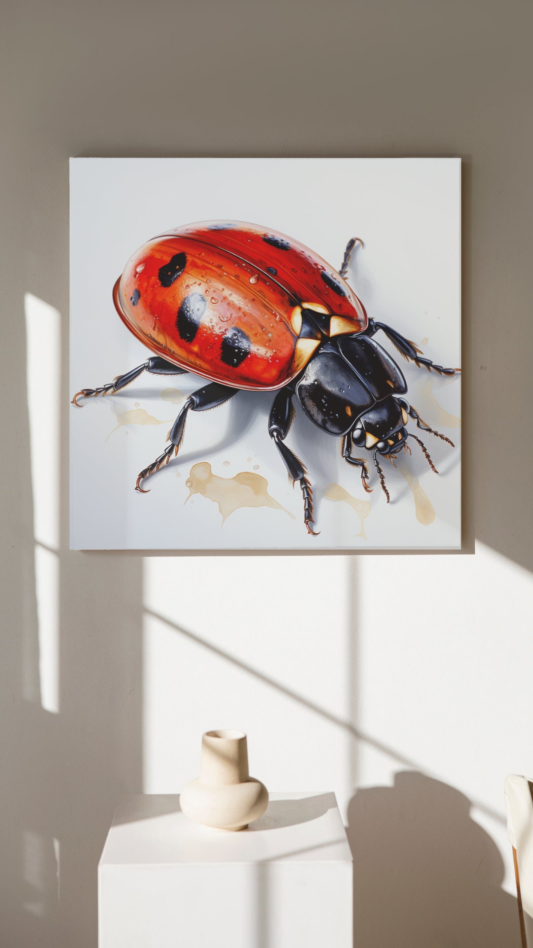 Ladybird Watercolour Painting Realistic Clipart 4 High - Etsy