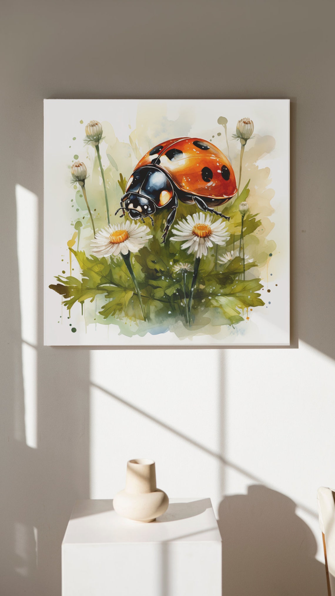 Cute Ladybug Watercolour Painting Clipart 4 High Quality Jpgs Instant ...