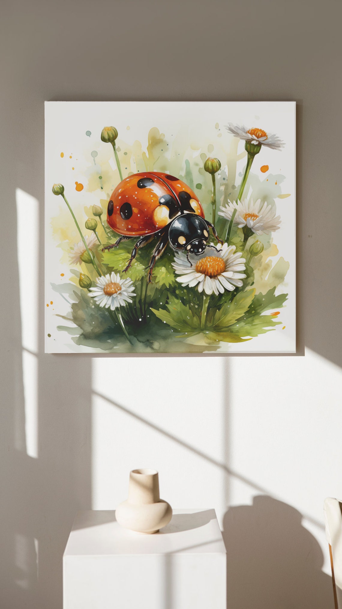 Cute Ladybug Watercolour Painting Clipart 4 High Quality Jpgs Instant ...