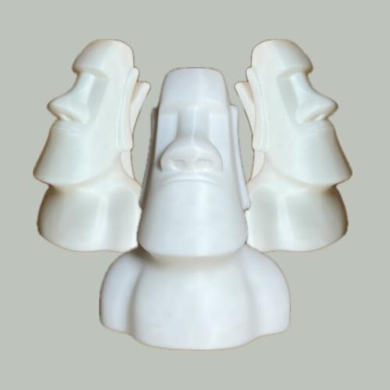 3D Printed Moai Glasses Holder Creative Eyewear Stand, Easter Island ...