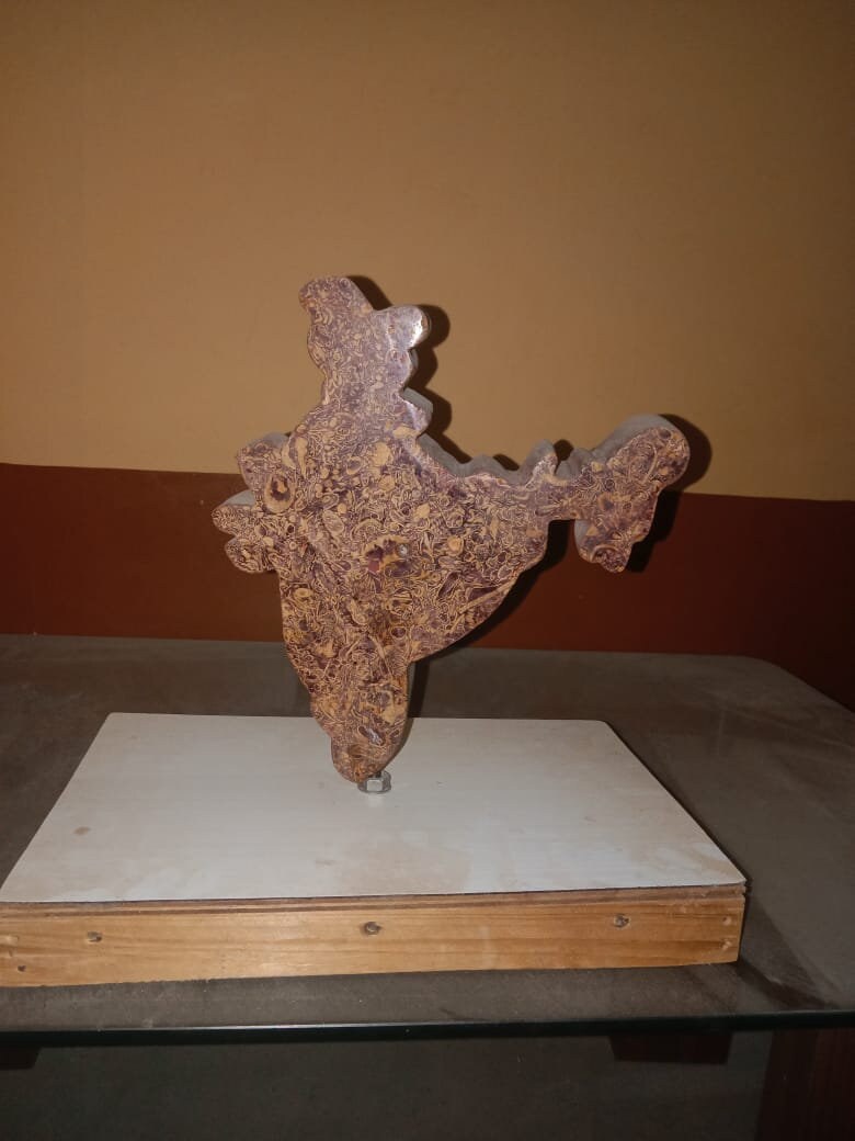 Hand Made Habur Stone India Map for Home Decor and Wall Decor,gift for ...