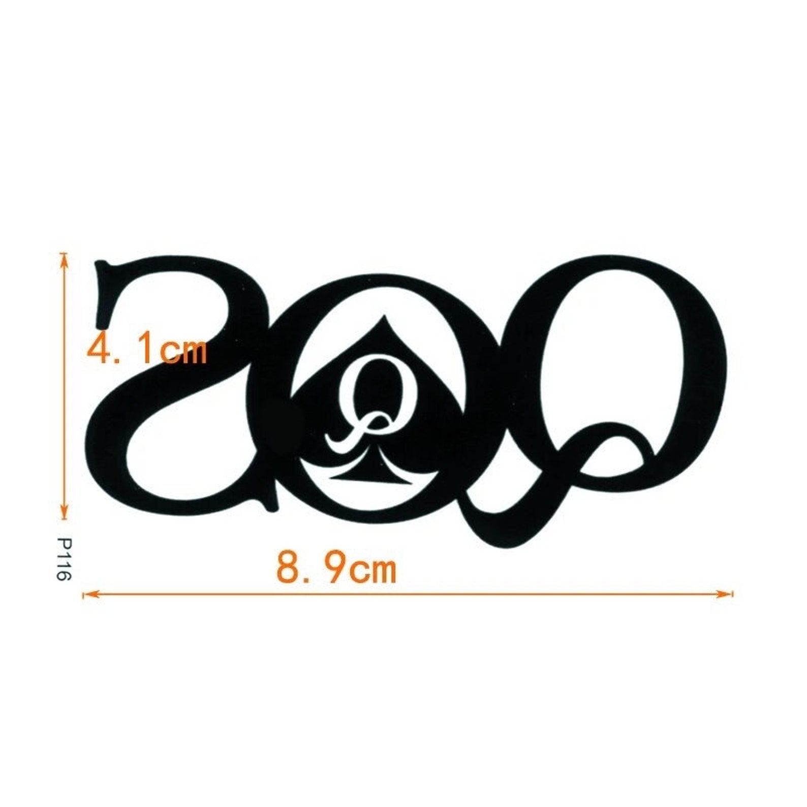 2 X Queen of Spades Tattoo - QOS Black Tattoo for Hotwife - Etsy