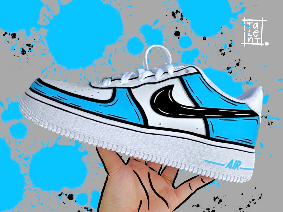 CARTOON Theme Air Force 1 Custom Sneakers Personalized - Etsy