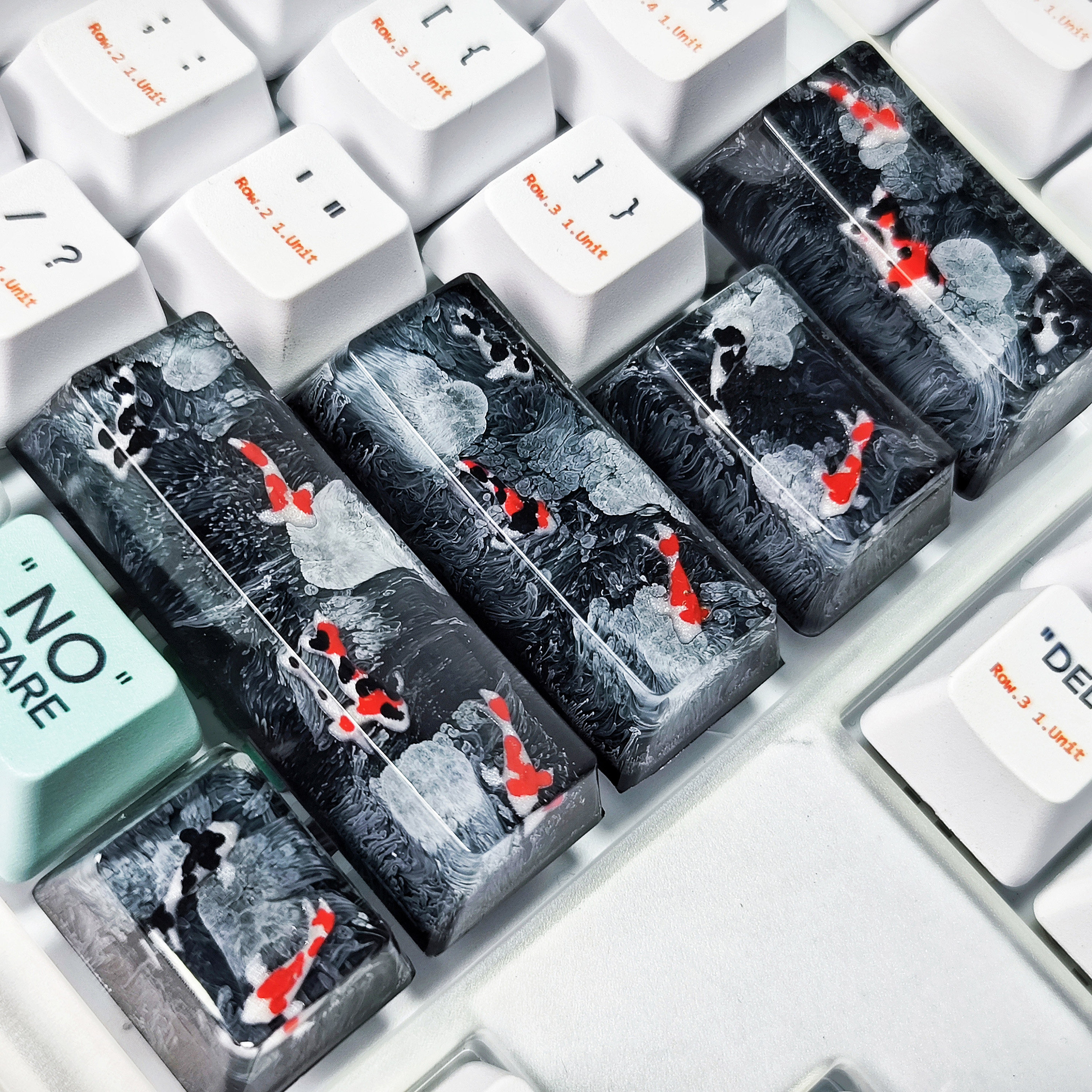Koi Fish Complete Set Pond Ancient China Custom Keycap Handmade High ...