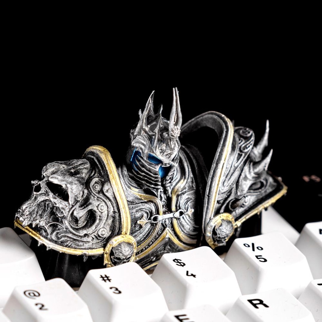WOW Lich King Arthas Helm of Domination Custom Keycap High Quality ...