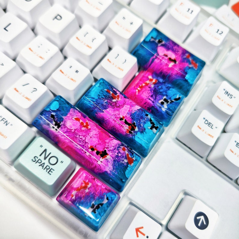 Koi Fish Complete Set Pond Ancient China Custom Keycap Handmade High ...