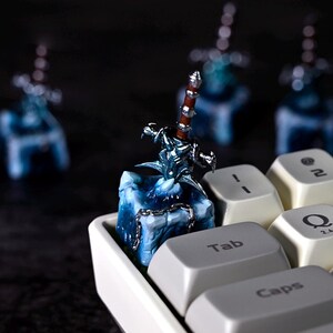 WOW Lich King Arthas Frostmourne Custom Keycap High Quality Handmade ...