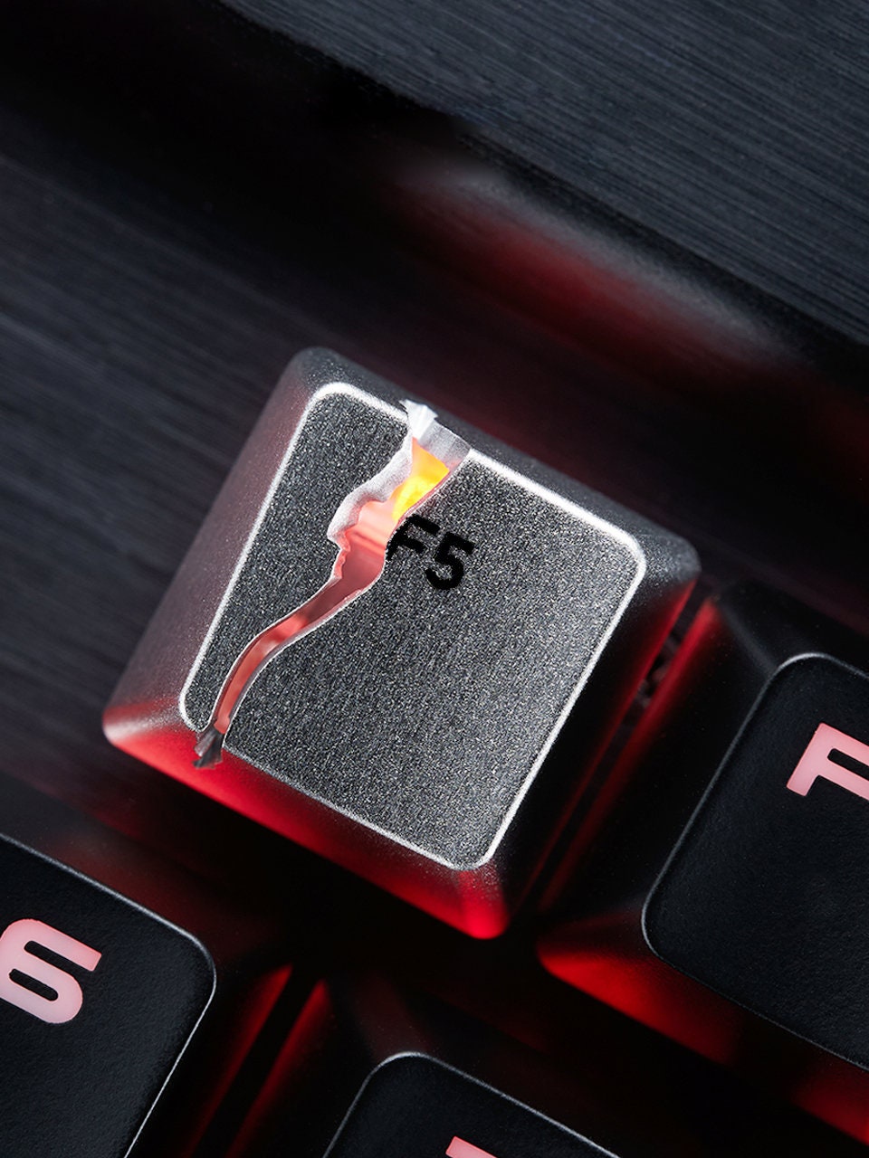 Damaged Effect F5 Key Wasteland Fantasy Aluminum Alloy Custom Keycap ...