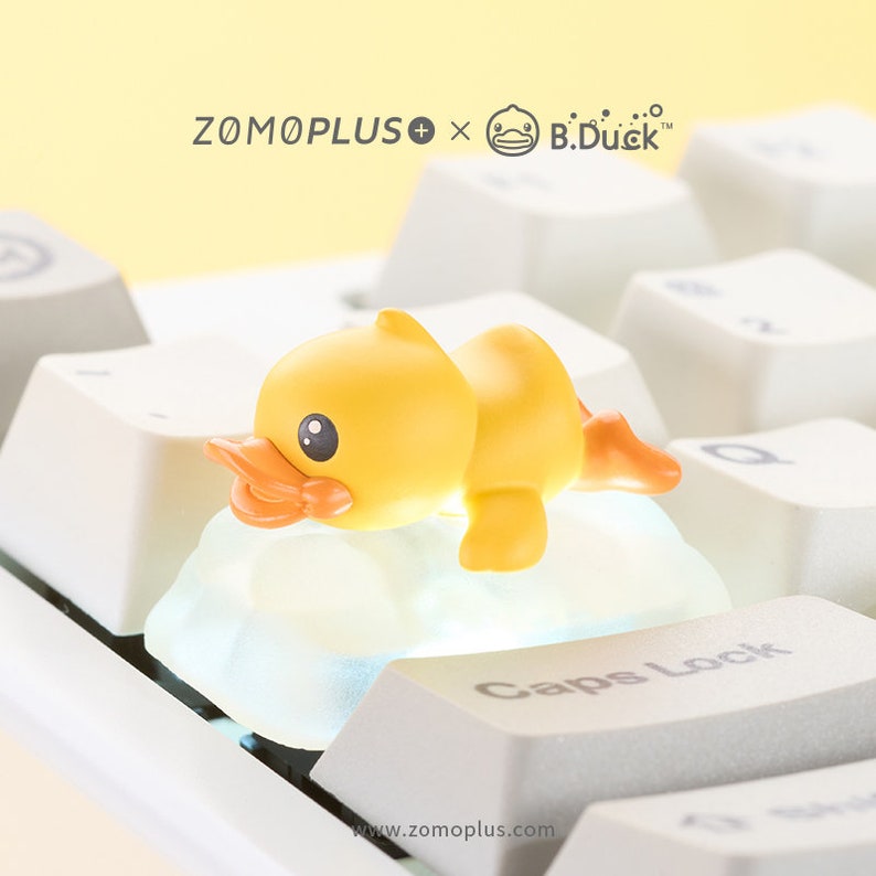 ZOMO B Duck Yellow Duck Custom Keycaps Mystery Box Handmade Unique ...