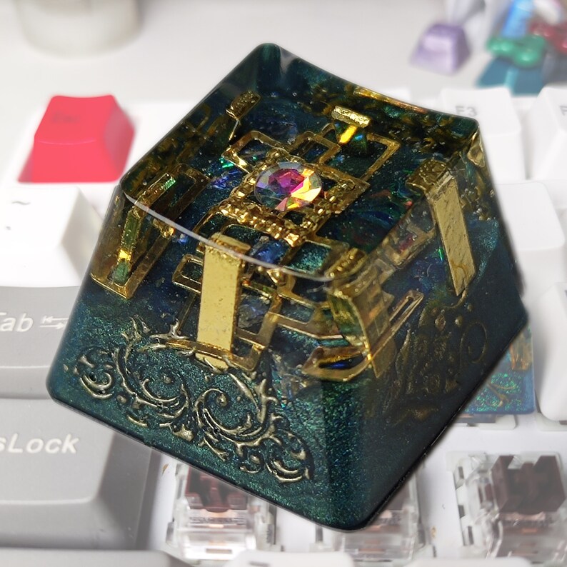Ancient Egyptian Symbol Pyramid Transparent Custom Keycap Handmade High ...