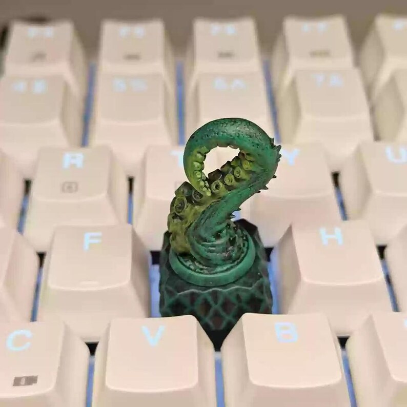 Lovecraft Cthulhu Tentacle Unknown Horror Custom Keycap Handmade Unique ...