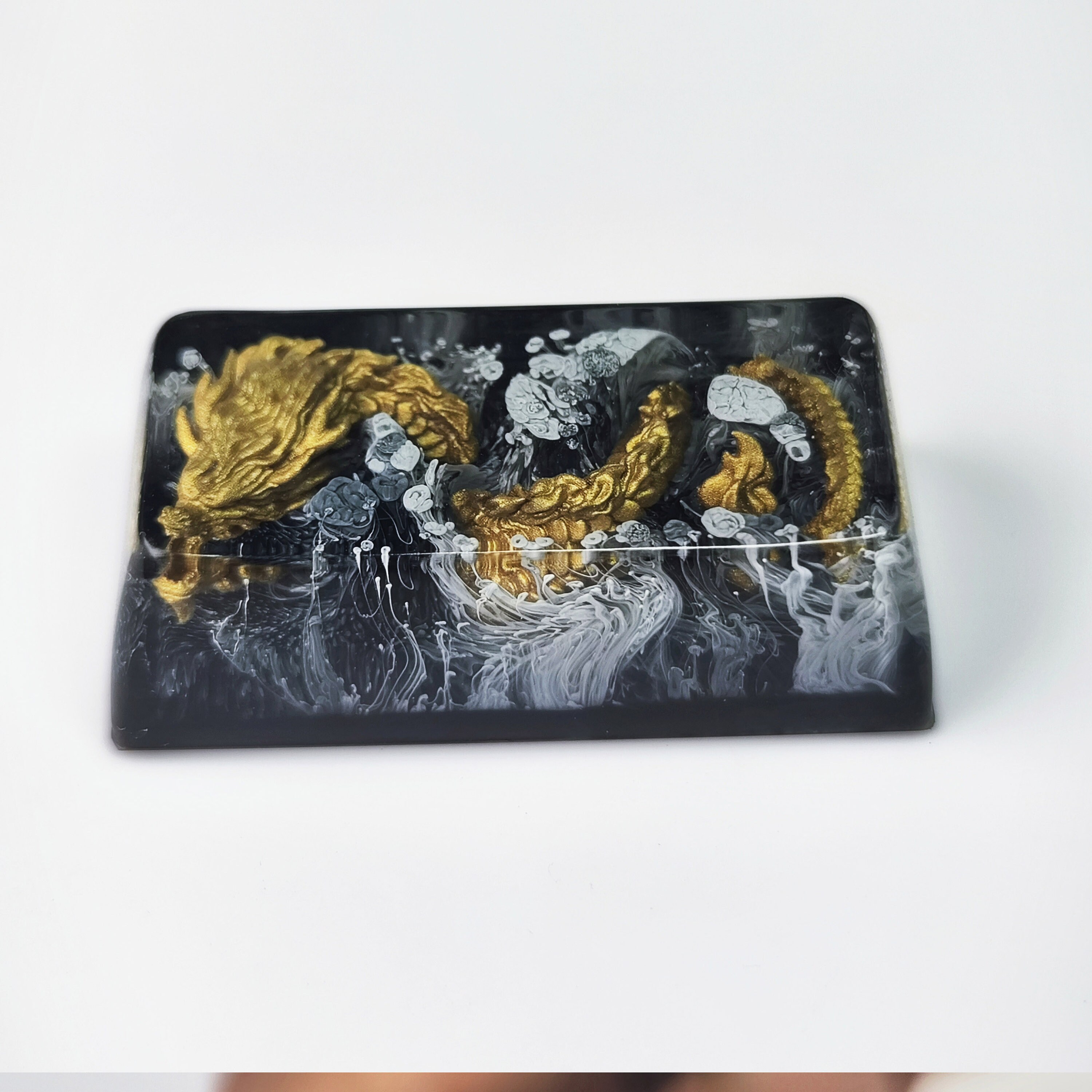 Black Gold Ancient Dragon Shen Long Mytho Creatures Custom Keycaps ...