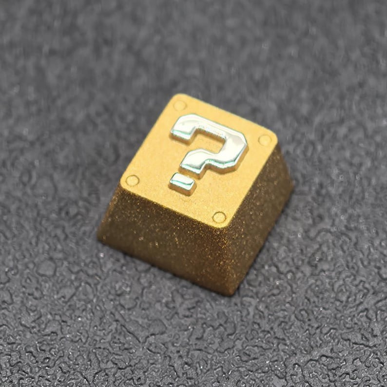 Super Mario Bros Custom Keycap Aluminum Alloy High Quality Handmade ...