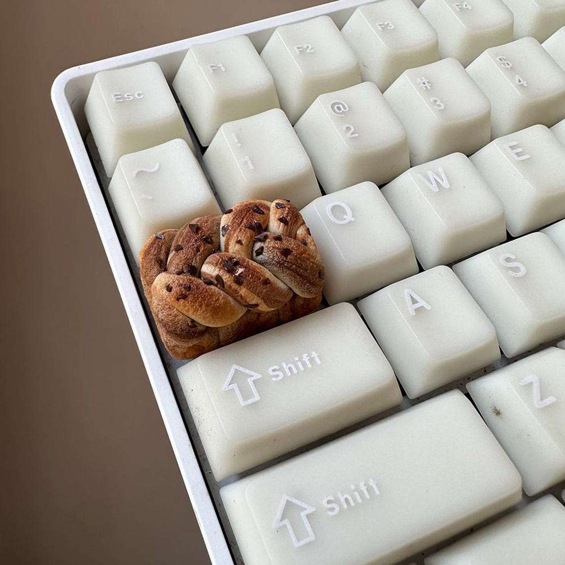 Cute Food Toy 1.5us and 2.0us Chocolate Toast Bread Custom Keycap High ...