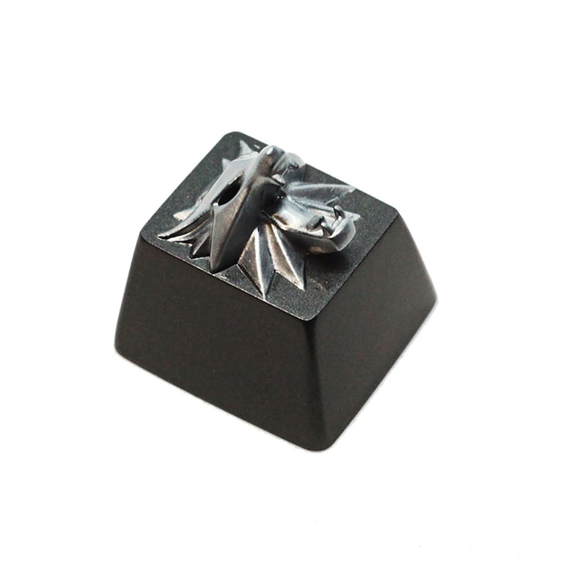 The Witcher Geralt of Rivia Wolf Head Symbol Custom Keycap High Quality ...