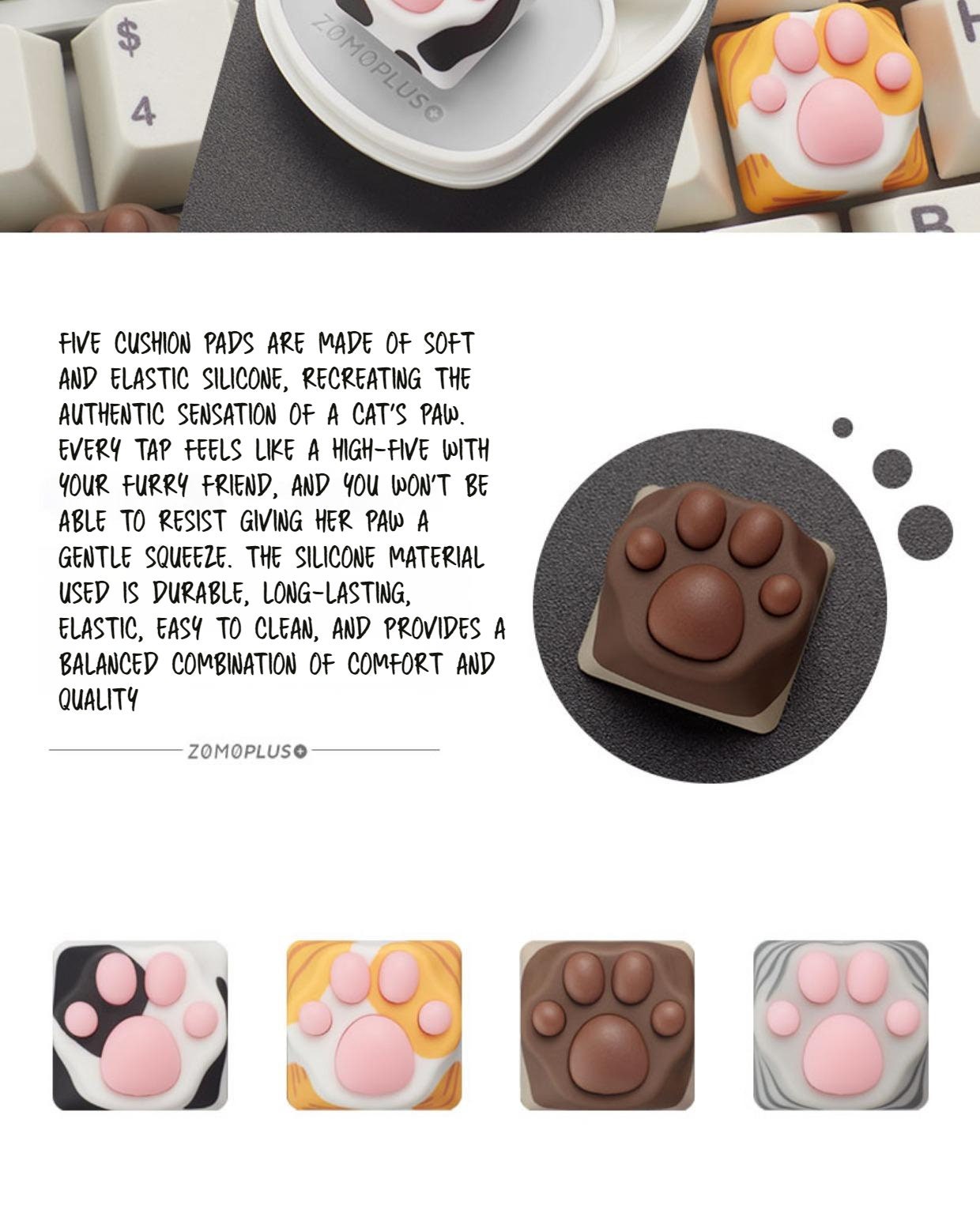 Cute Cat Paws Custom Keycaps Mystery Box Handmade Unique Animation ...