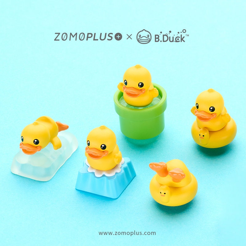 ZOMO B Duck Yellow Duck Custom Keycaps Mystery Box Handmade Unique ...