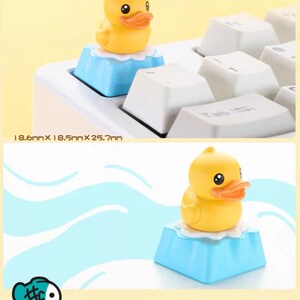 ZOMO B Duck Yellow Duck Custom Keycaps Mystery Box Handmade Unique ...