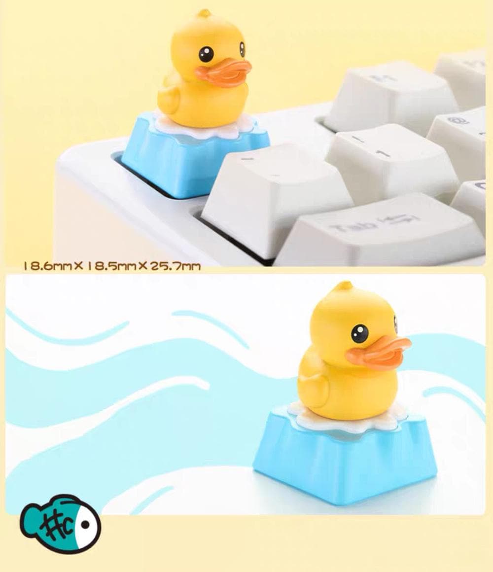 ZOMO B Duck Yellow Duck Custom Keycaps Mystery Box Handmade Unique ...