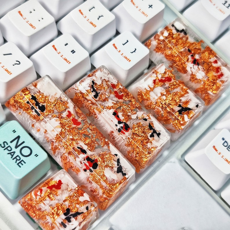 Koi Fish Complete Set Pond Ancient China Custom Keycap Handmade High ...