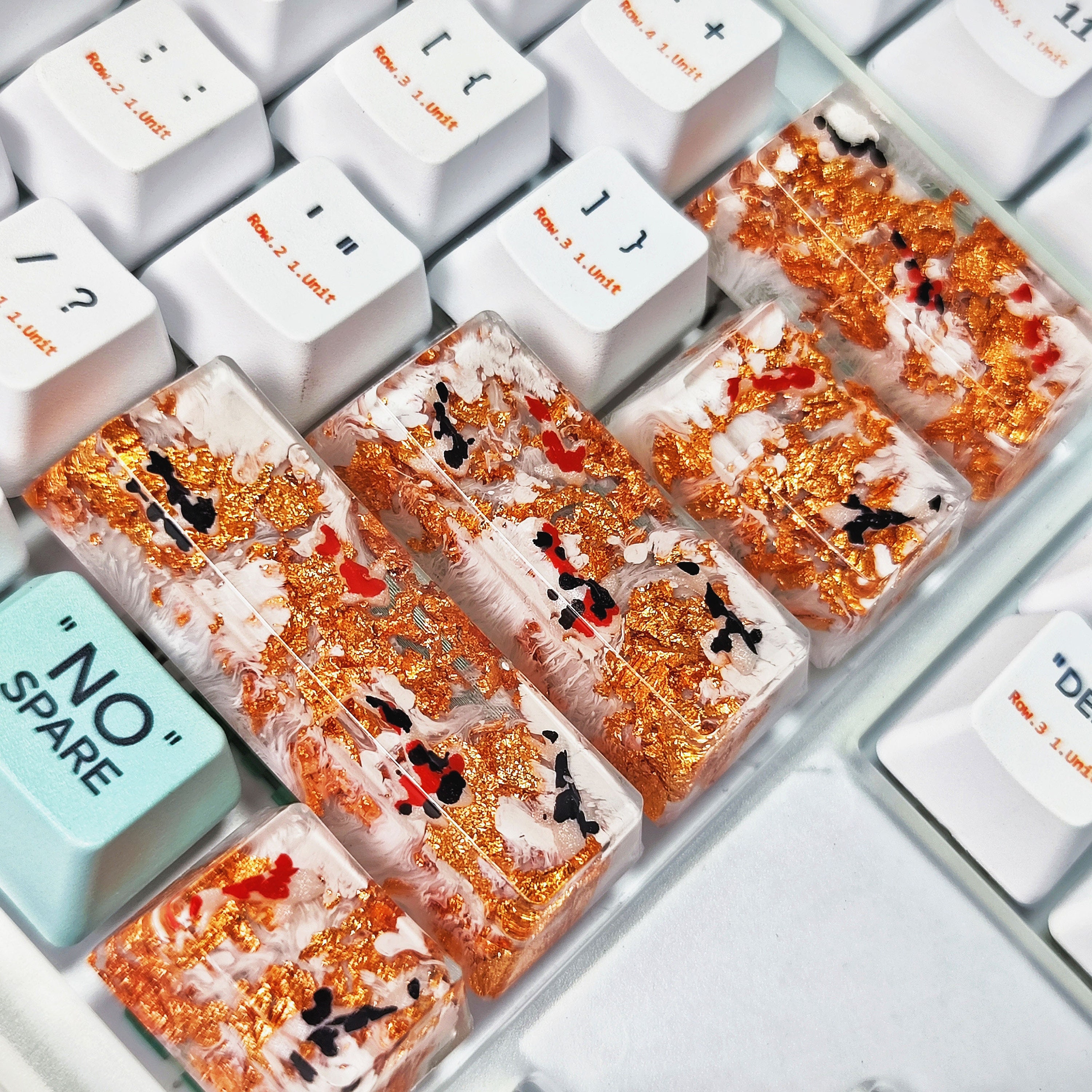 Koi Fish Complete Set Pond Ancient China Custom Keycap Handmade High ...