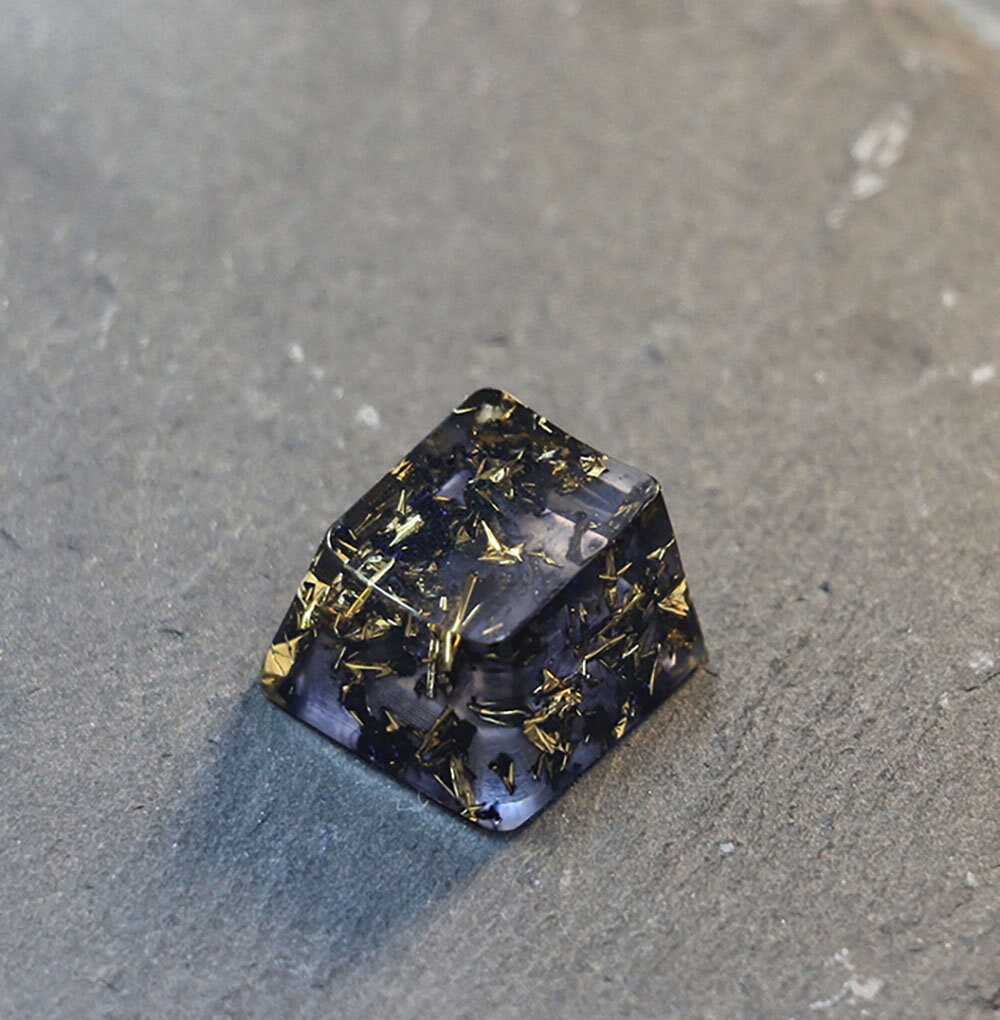 Black Gold Crystal OEM/SA Custom Keycap Handmade High Quality Unique ...
