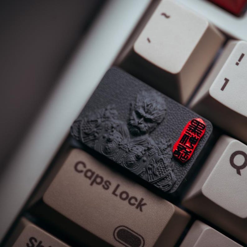 Tab-key Custom Mechanical Keycaps for Black Myth Wukong Black Statue ...