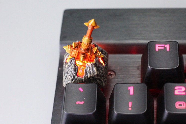 WOW Sulfuras, Hand of Ragnaros World of Warcraft Custom Keycap High ...